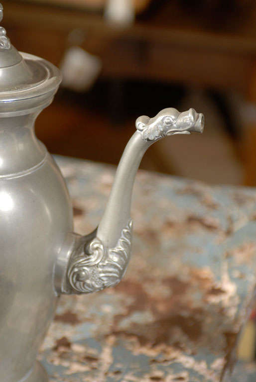 18th Century Pewter Coffee Pot from Brussels at 1stDibs
