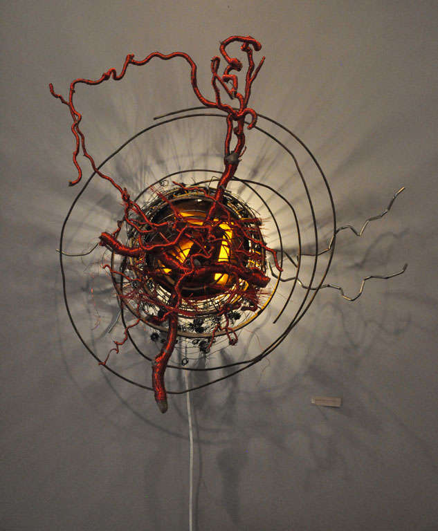 Lighted Wall Sculpture Sunrise At 1stdibs