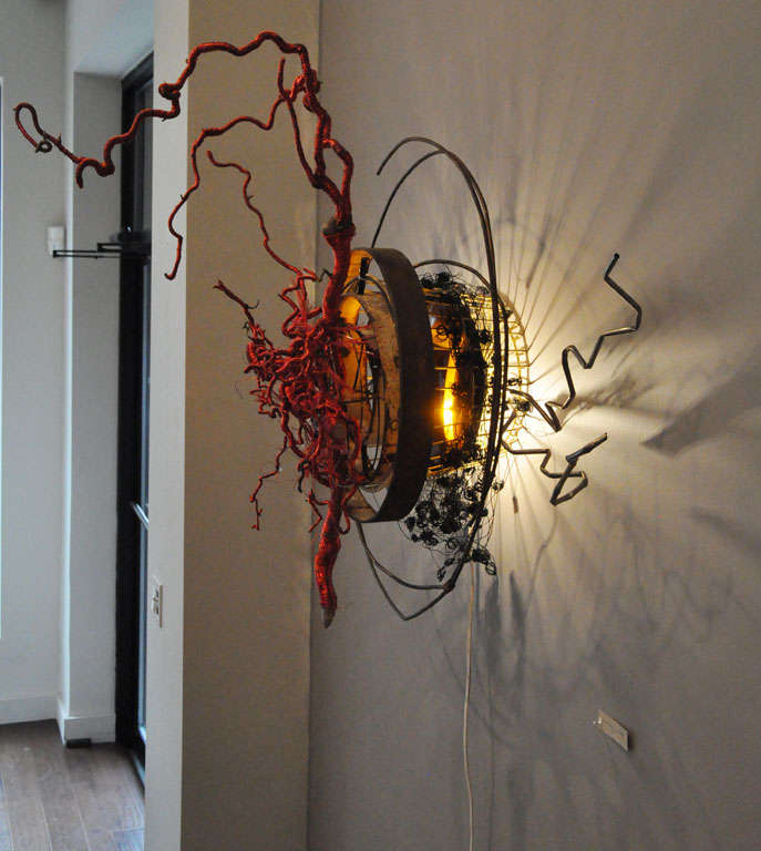 Lighted Wall Sculpture Sunrise At 1stdibs