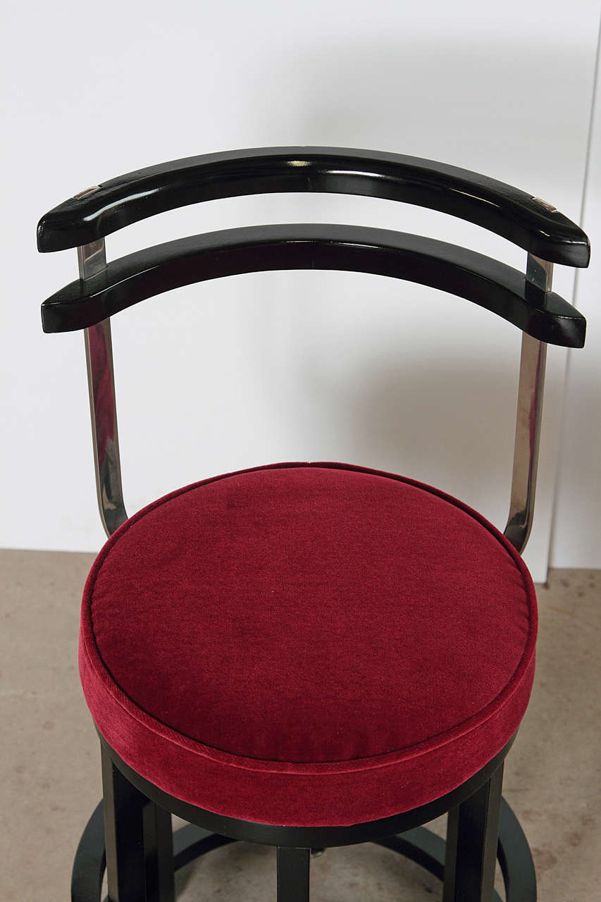 Machine Age Design Set of Four Stools, in the Manner of McKay, Art Deco ...