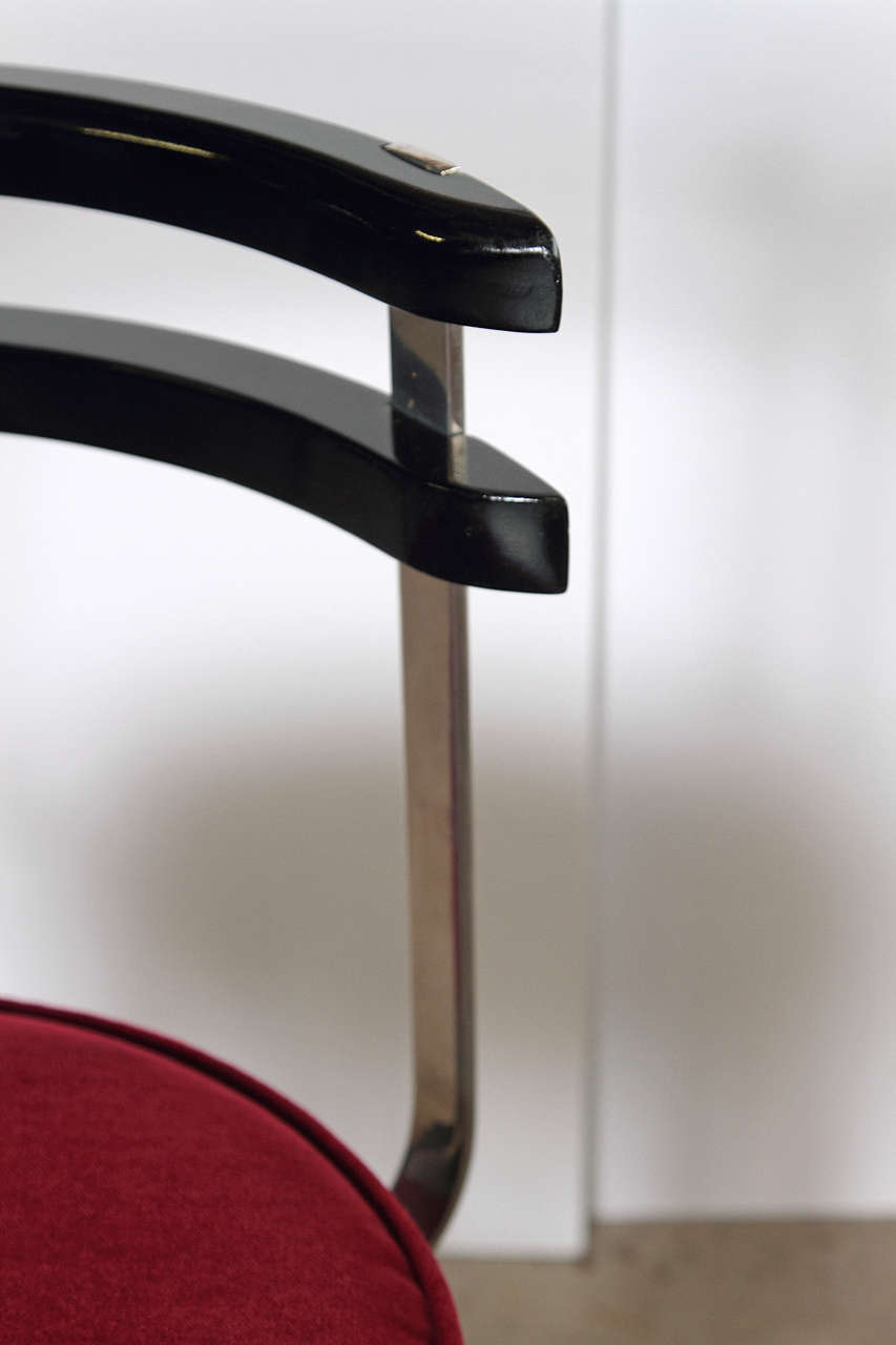 Machine Age Design Set of Four Stools, in the Manner of McKay, Art Deco ...