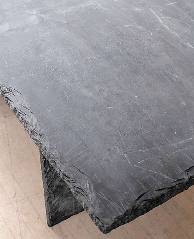 Rectangular Slate Table from the Loire Valley at 1stDibs