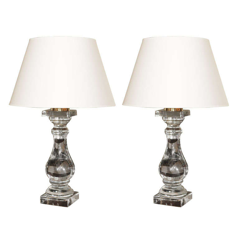Murano Glass Baluster Lamp at 1stDibs