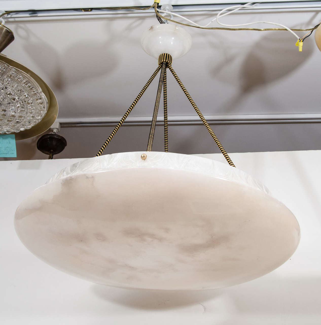 An Alabaster Light Fixture at 1stDibs