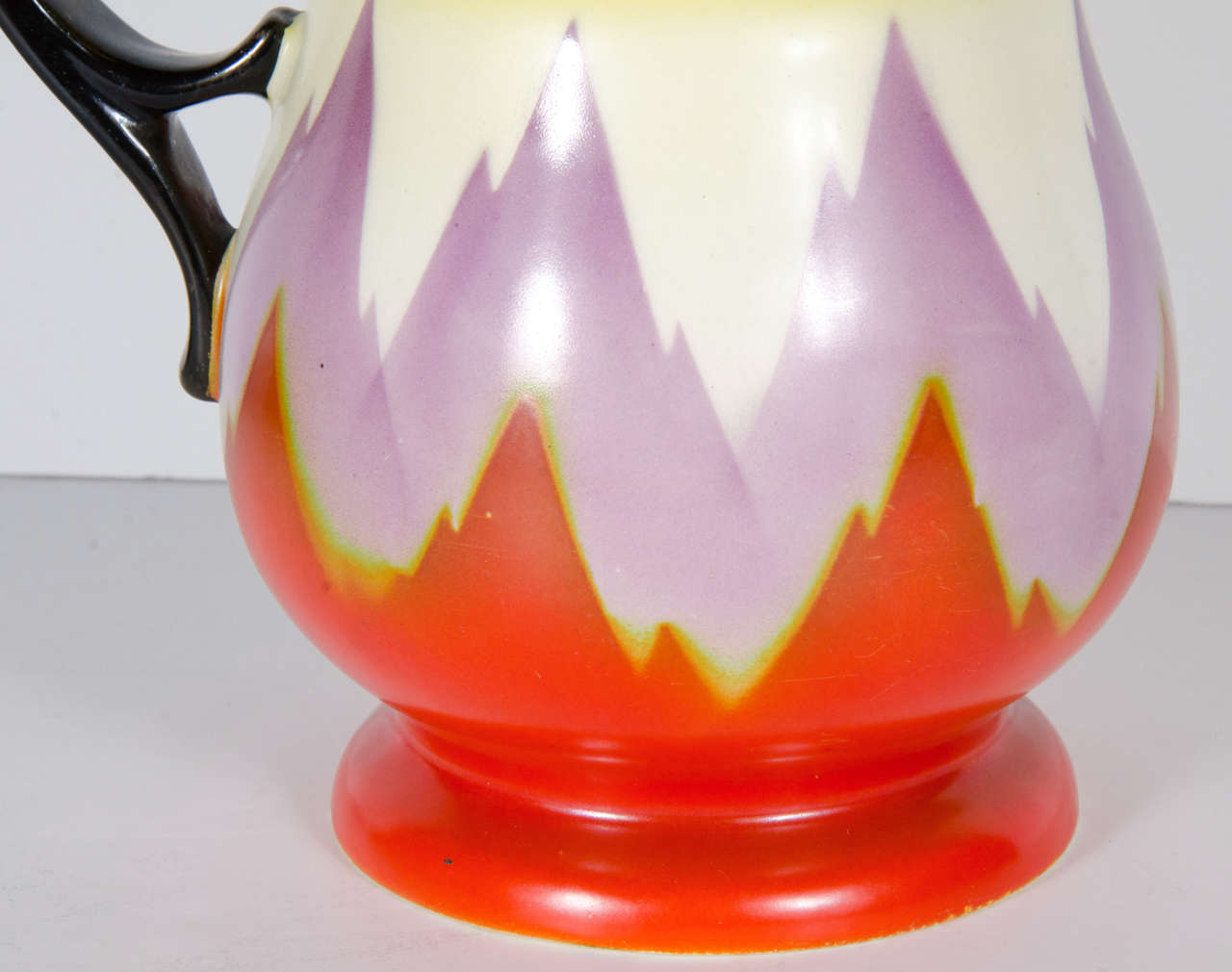 Art Deco Hand-painted Ditmar Urbach Pitcher from Czechoslovakia at ...