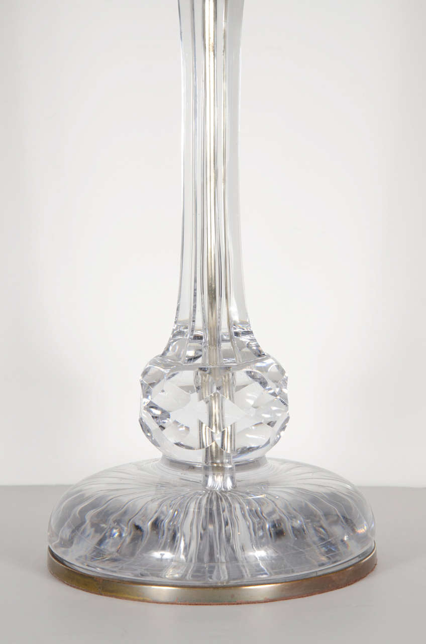 Exquisite Art Deco Crystal Table Lamp by Baccarat For Sale at 1stDibs ...