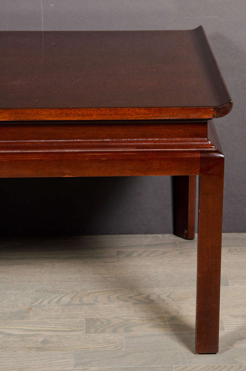 Modernist Pagoda Style Mid-Century Cocktail Table in the manner of ...