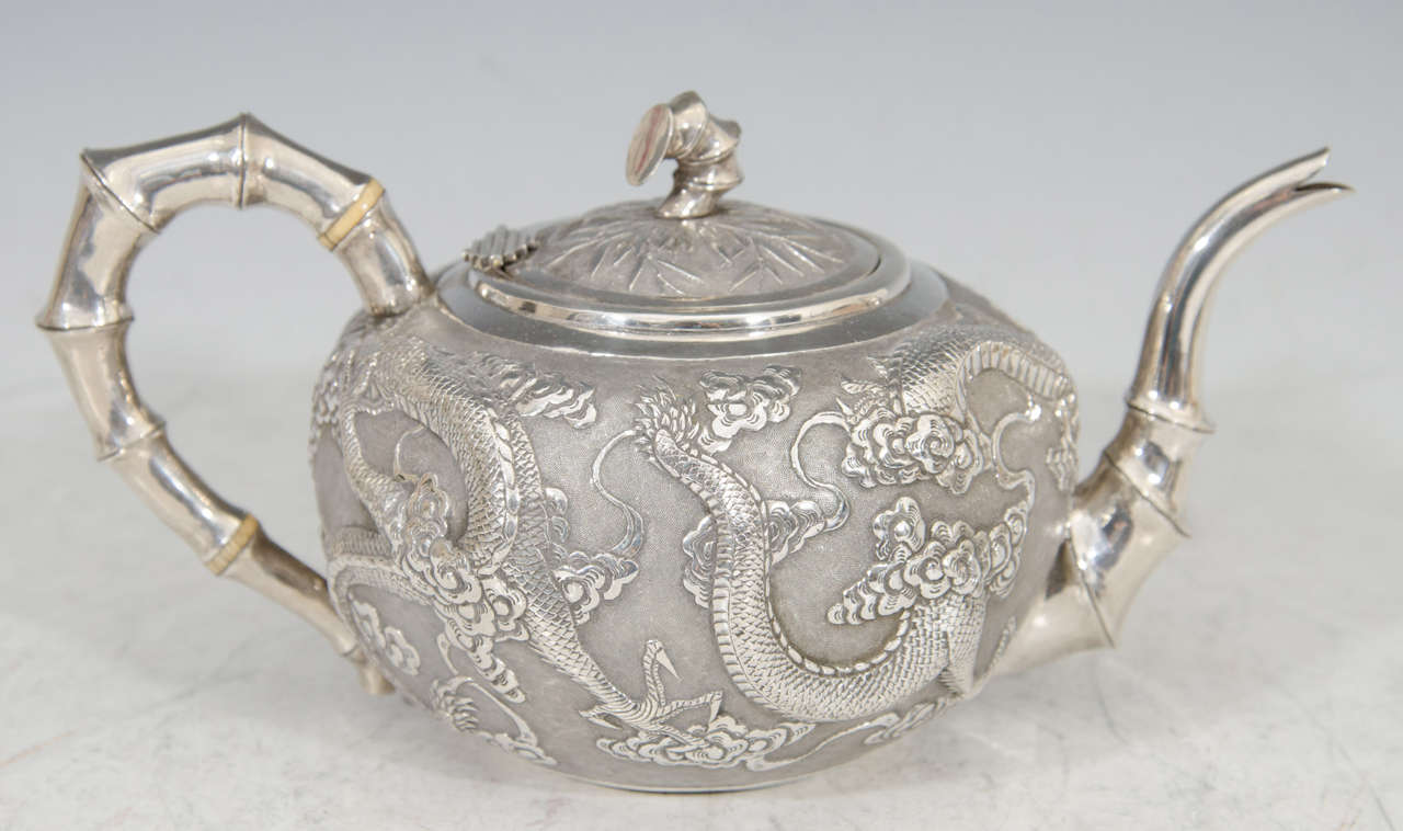 Antique Chinese Export Silver Tea Set by Wang Hing at 1stDibs | chinese ...