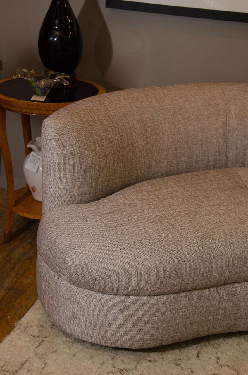 Midcentury Kidney-Shaped Sofa, Newly Reupholstered at 1stDibs | kidney ...