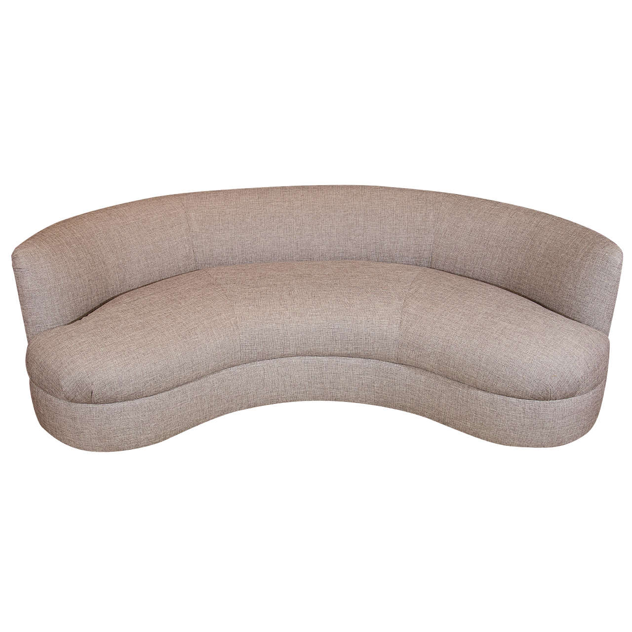 Midcentury Kidney-Shaped Sofa, Newly Reupholstered at 1stDibs | kidney ...