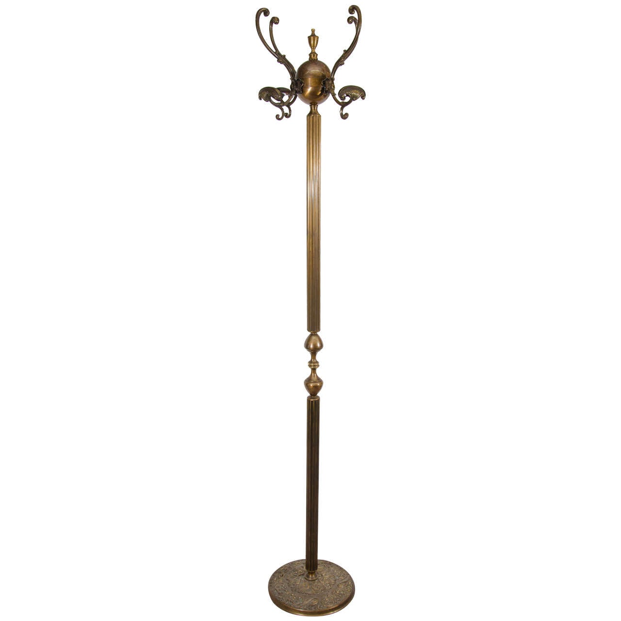 Vintage 1950s Italian Brass Coat Rack at 1stDibs | vintage brass coat ...