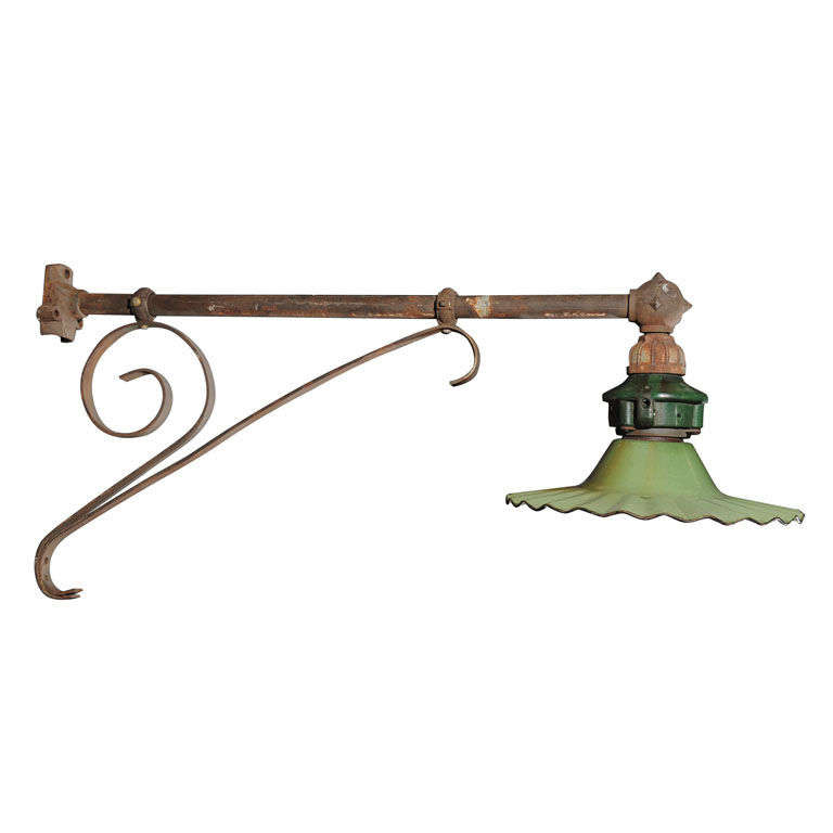 Railroad Station Wall Lamp at 1stDibs