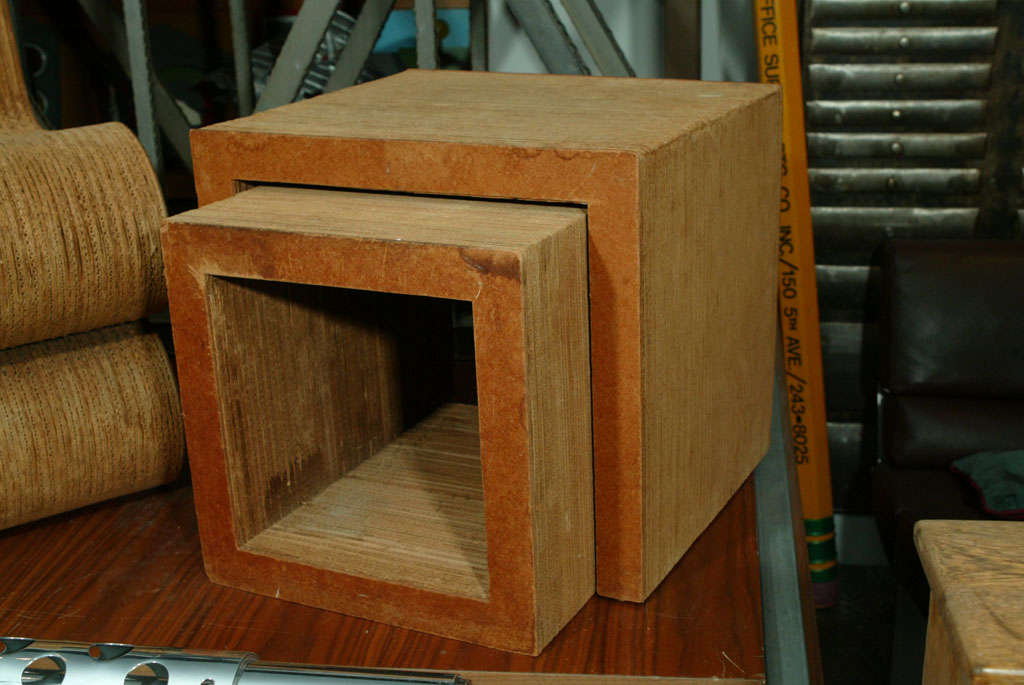 Frank Gehry Corrugated Cardboard Chair and Nesting Tables at 1stDibs ...