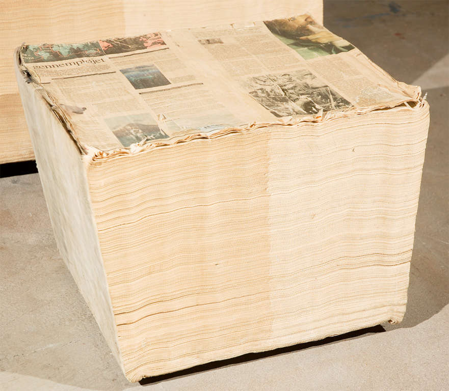 Niels Hvass Newspaper Chair and Ottoman For Sale at 1stDibs