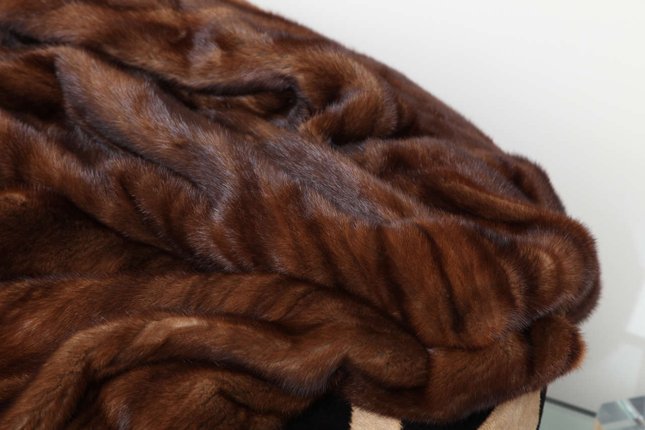 Vintage Mink Throw at 1stDibs