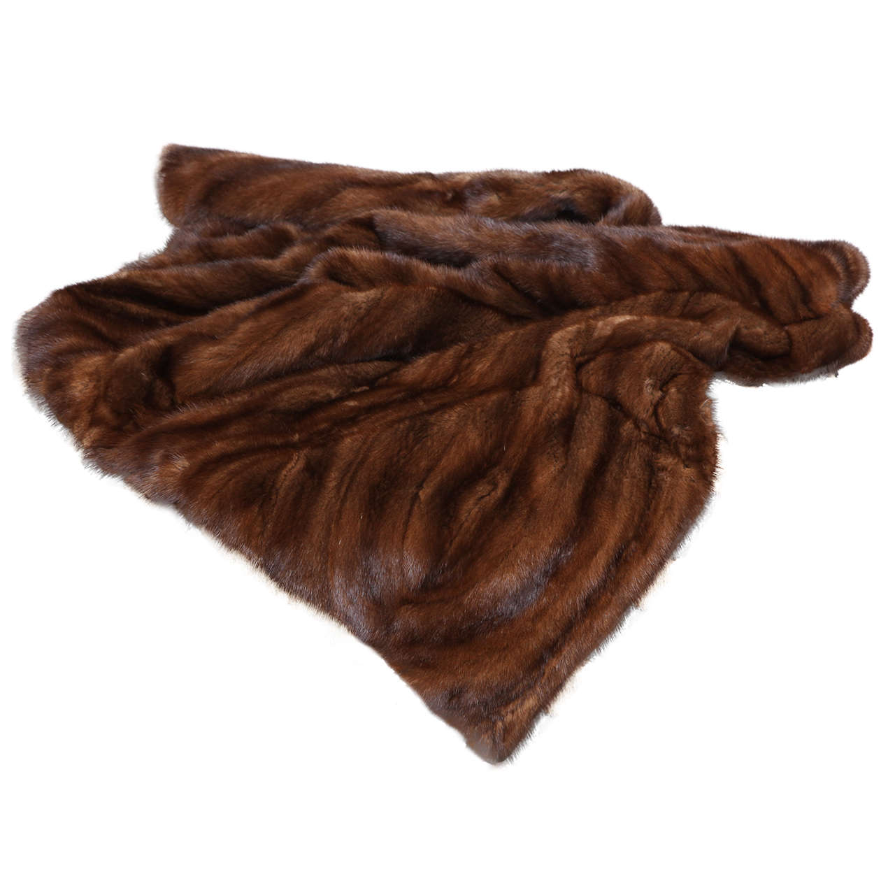 Vintage Mink Throw at 1stDibs