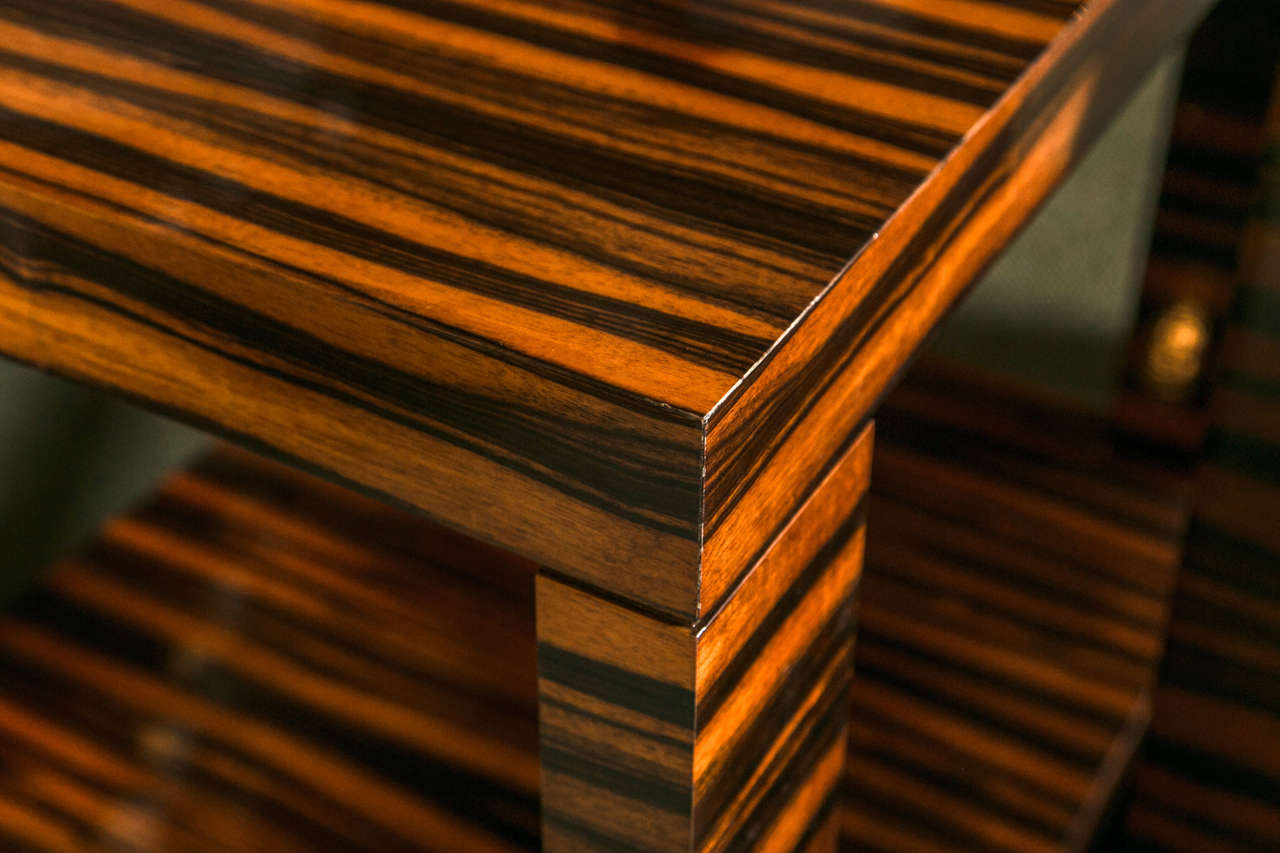 Pair of Calamander Wood Occasional Tables at 1stDibs