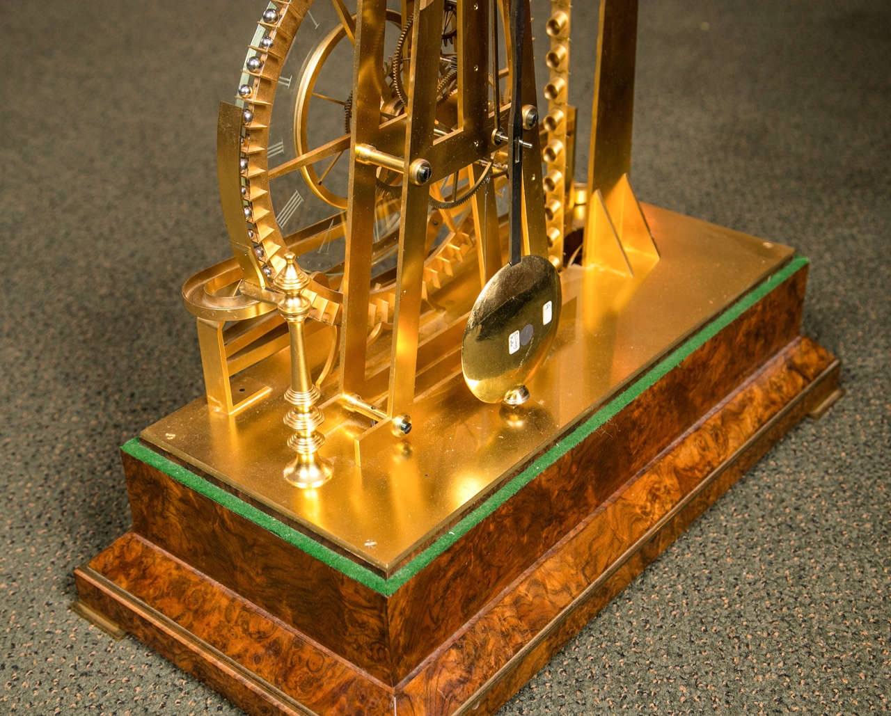 Gilt Brass Waterwheel Timepiece by Peter Bonnert at 1stDibs | water ...
