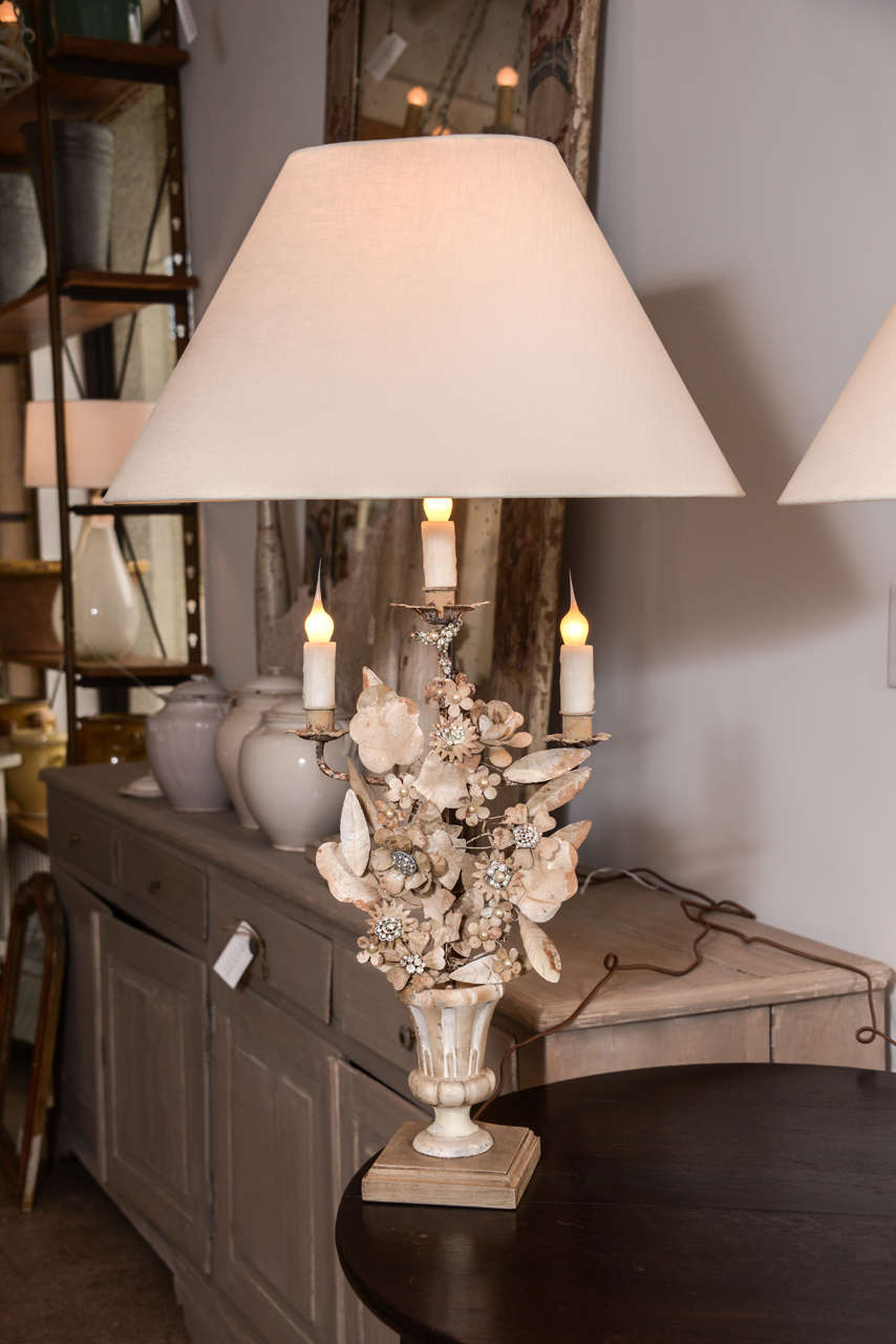 Pair of Unique Custom Tôle Table Lamps at 1stDibs