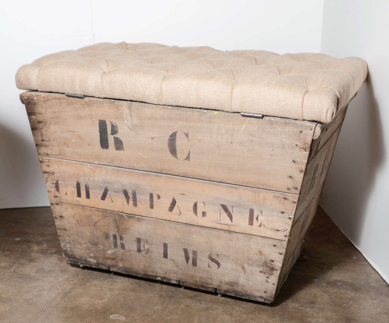 Champagne Crate Bench at 1stDibs | crate of champagne, value champagne ...