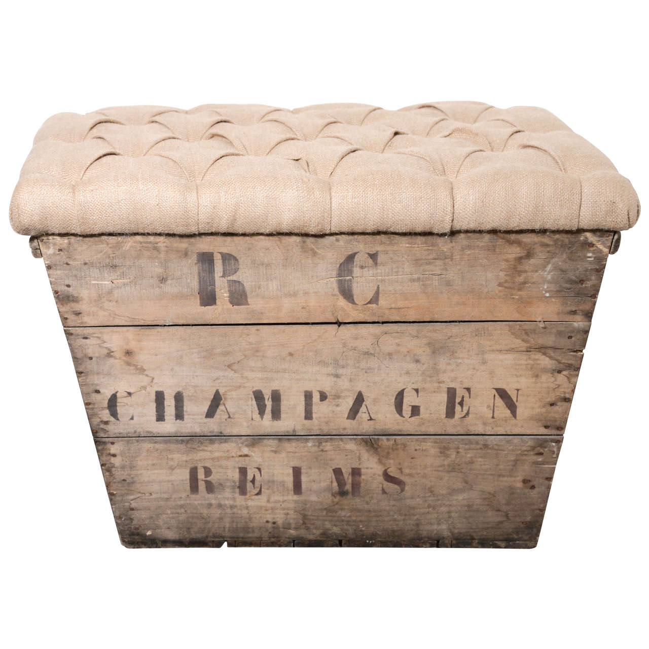 Champagne Crate Bench at 1stDibs | crate of champagne, value champagne ...