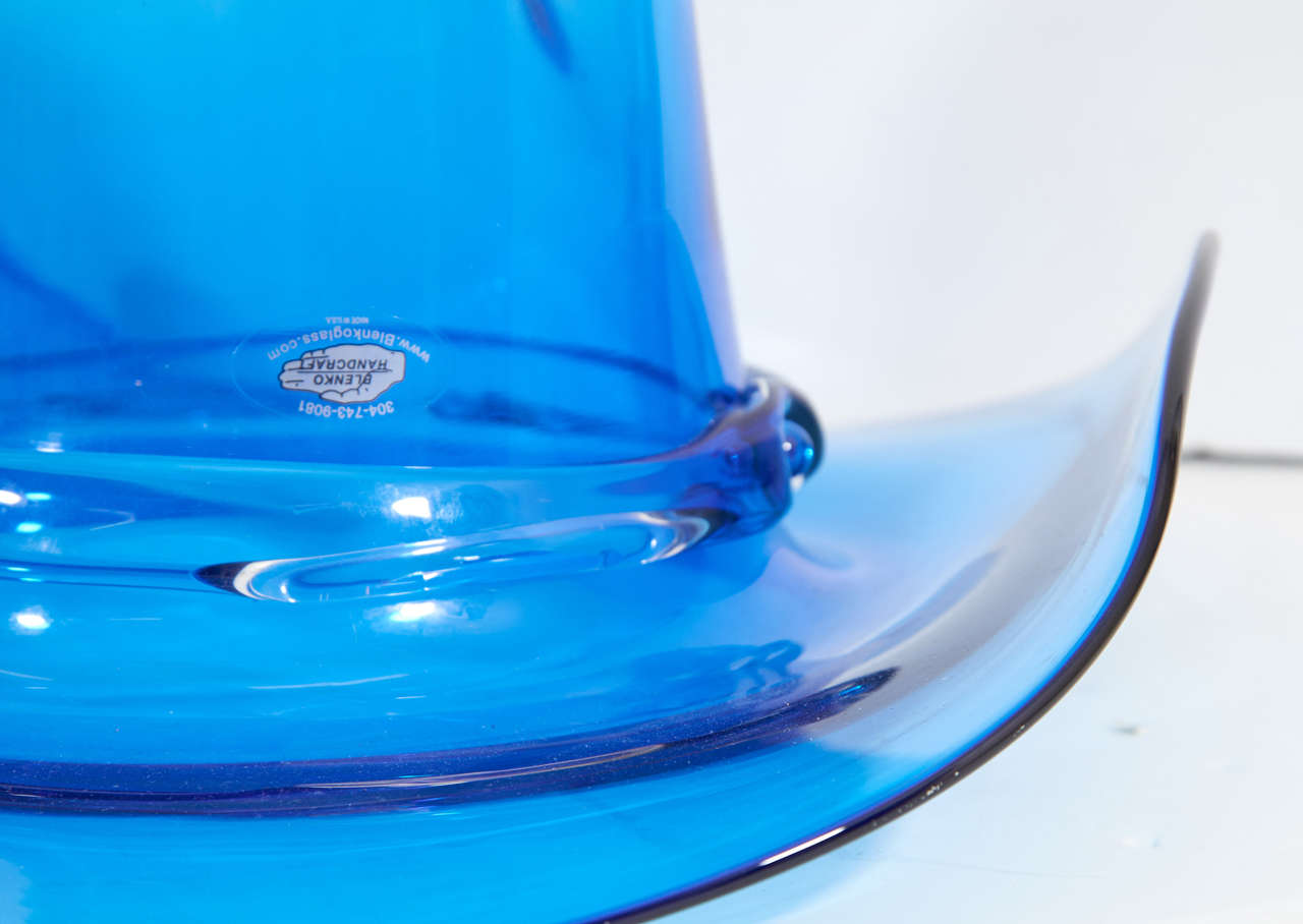 Blenko Glass Ice Bucket Cowboy Hat at 1stDibs | blenko glass cowboy hat ...