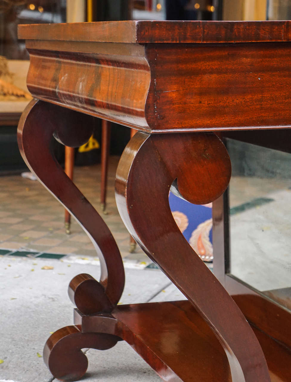 19th Century Mahogany American Empire Pier Table For Sale at 1stDibs ...