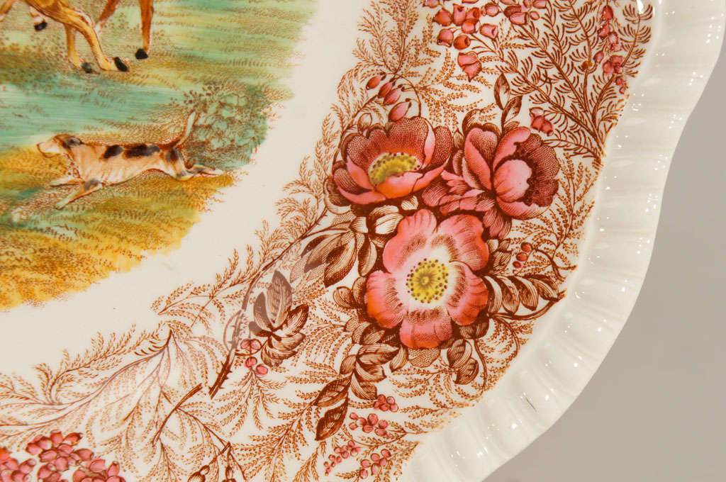 Set of 14 Copeland Spode Hunt Scene Dinner Plates at 1stDibs