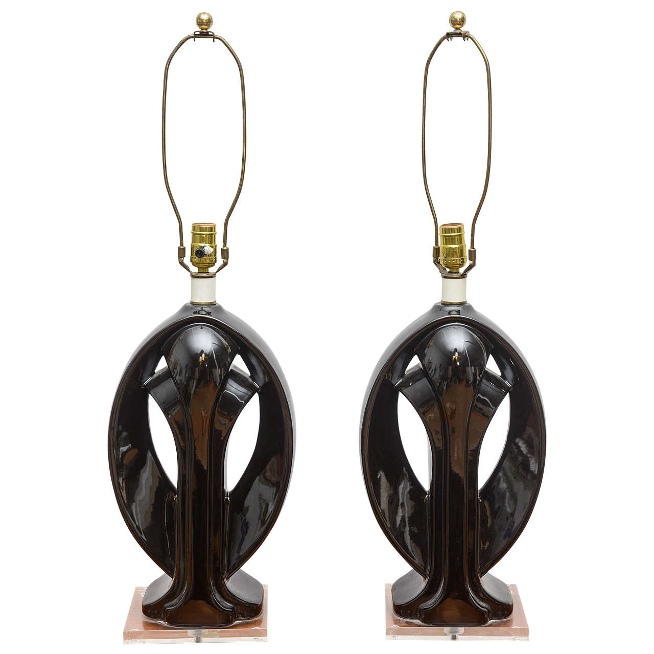 Table Lamp Made of Thick and Heavy Plaster from FAIP, 1950s , USA at ...