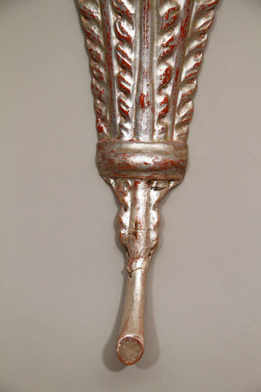 Pair of Silver Leaf Wall Brackets For Sale at 1stDibs | silver wall ...