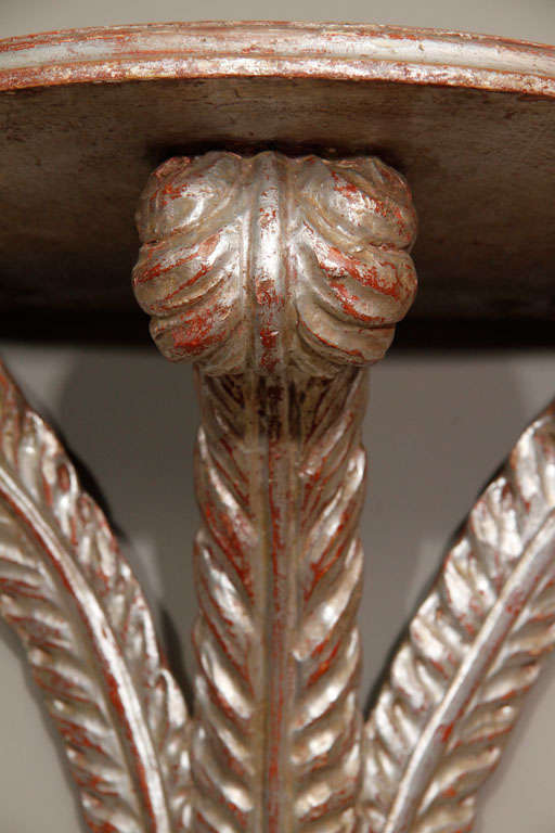 Pair of Silver Leaf Wall Brackets For Sale at 1stDibs | silver wall ...