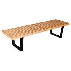 Modernist Herman Miller Bench by George Nelson at 1stDibs