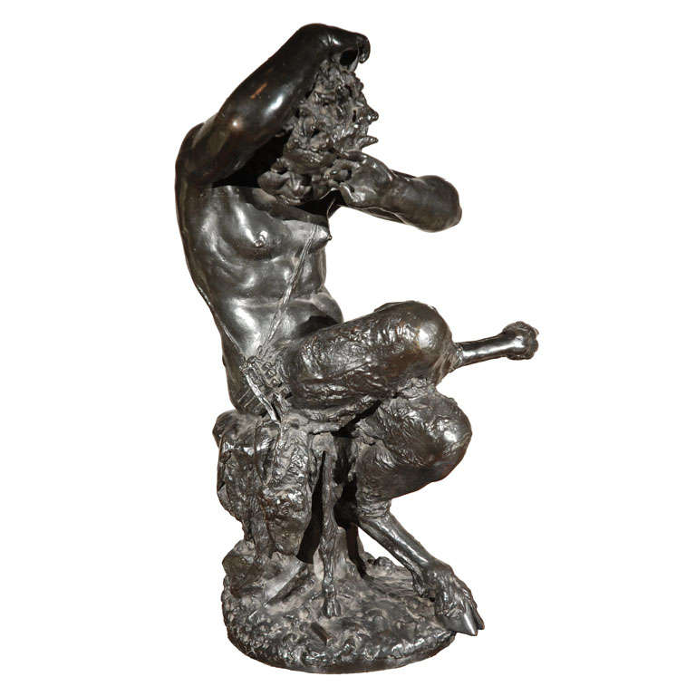 Early 19th c., Bronze Satyr Sculpture For Sale at 1stDibs | satyr ...
