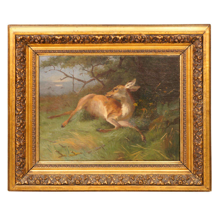 Resting Fawn by A. Mackaprang at 1stDibs