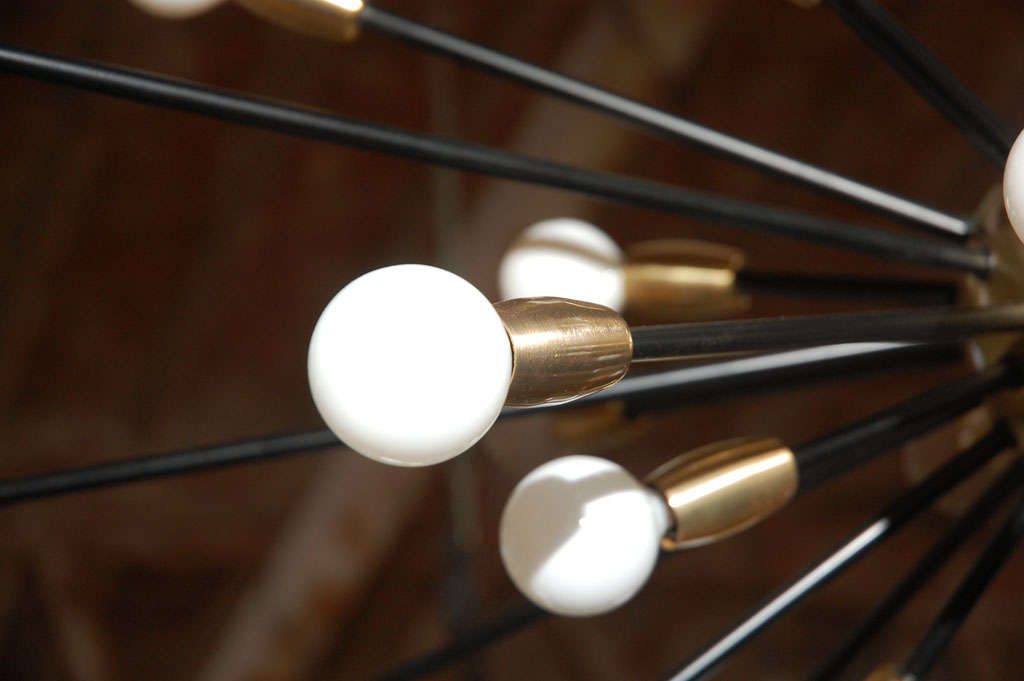 36 Lights Brass Sputnik Light Fixture at 1stDibs