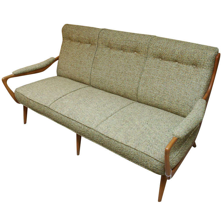 1940s Italian Sycamore Sofa For Sale at 1stDibs | 1940s sofa, 1940s ...