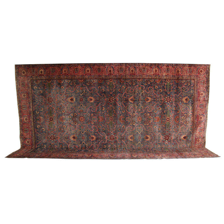 Antique 1870s Persian Tabriz Rug Woven by Order of Prince Shahrukh ...