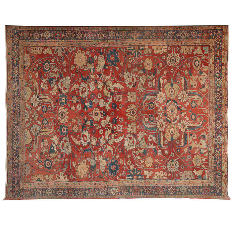 Antique 1870s Persian Tabriz Rug Woven by Order of Prince Shahrukh ...