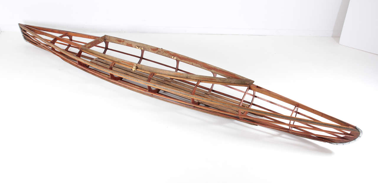 Skeleton Kayak, PBK14 England, 1920 at 1stDibs | canoe skeleton ...