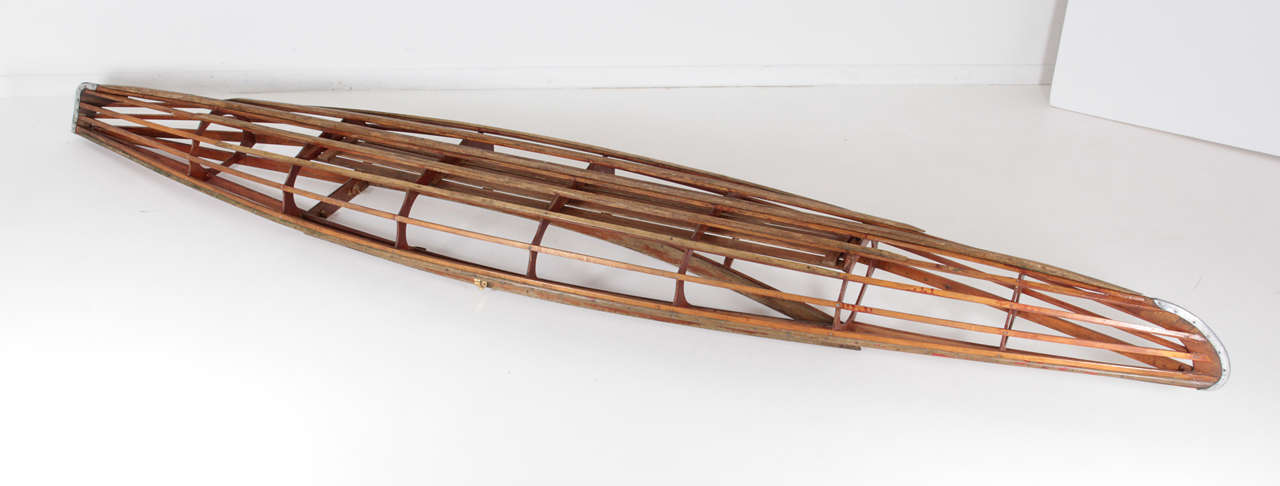 Skeleton Kayak, PBK14 England, 1920 at 1stDibs | canoe skeleton ...