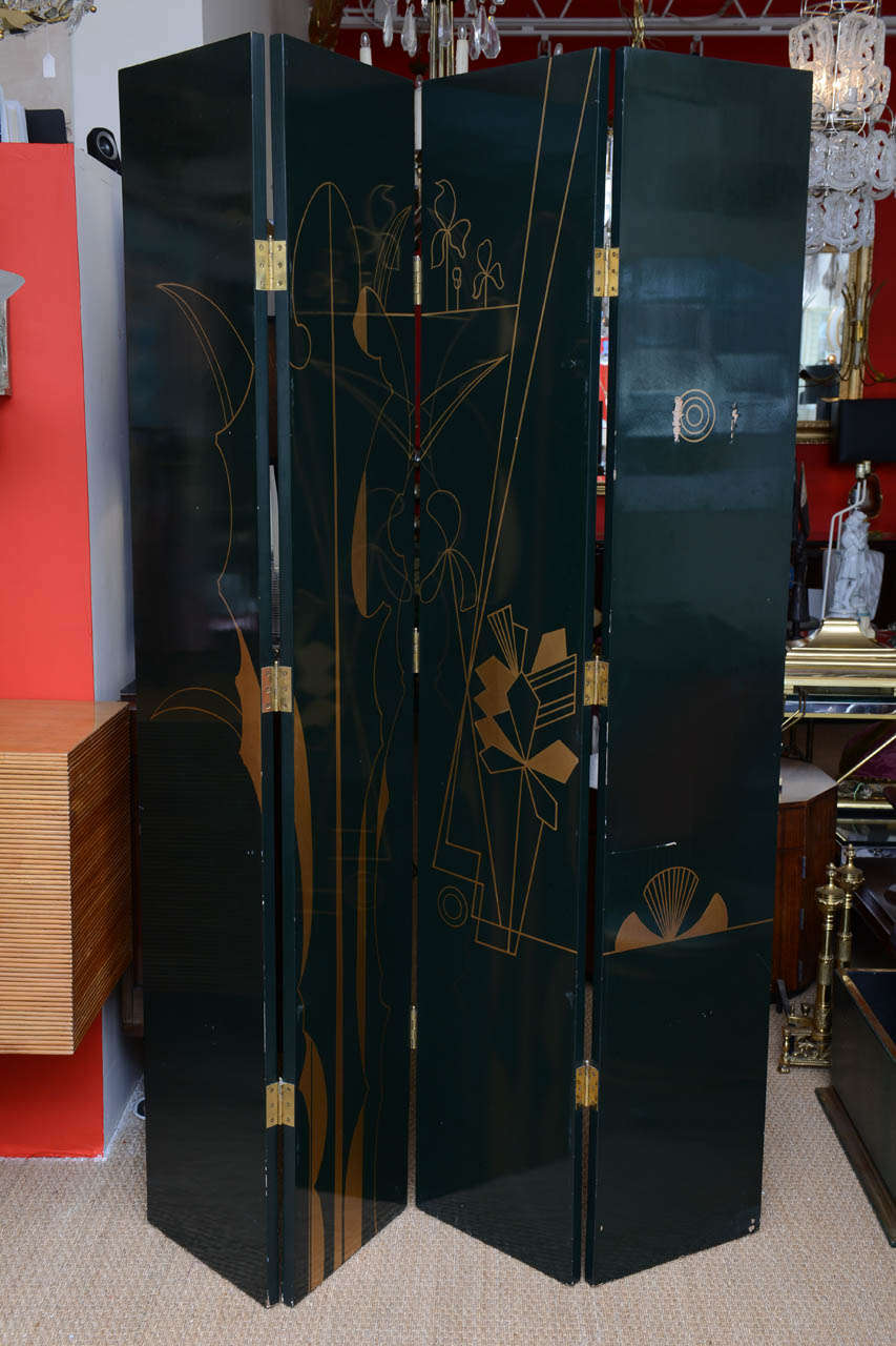 Superb Art Deco Screen at 1stDibs
