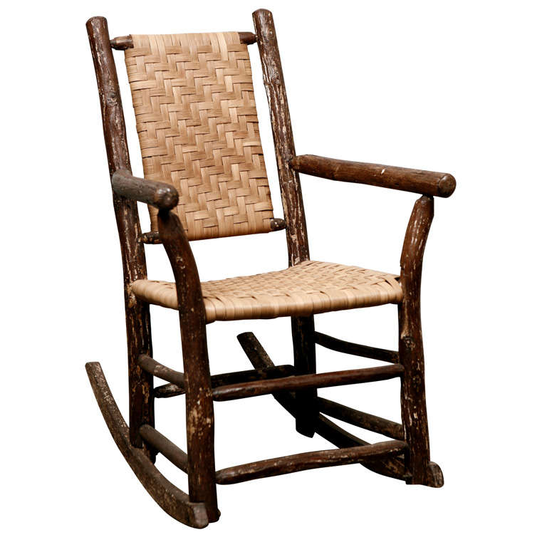 Antique Hickory Rocking Chair at 1stDibs | old hickory rocking chair ...