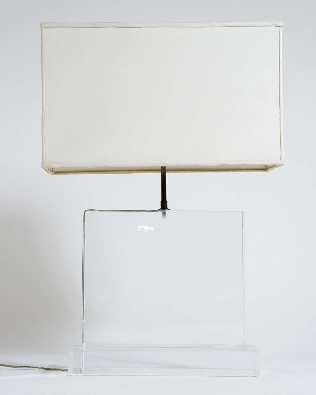 Vintage Clear Lucite Acrylic Table Lamp, Karl Springer, circa 1975 at ...