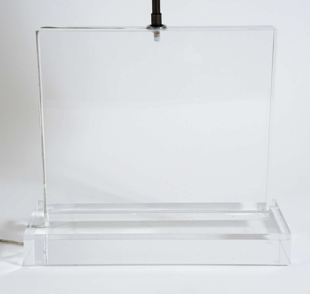 Vintage Clear Lucite Acrylic Table Lamp, Karl Springer, circa 1975 at ...
