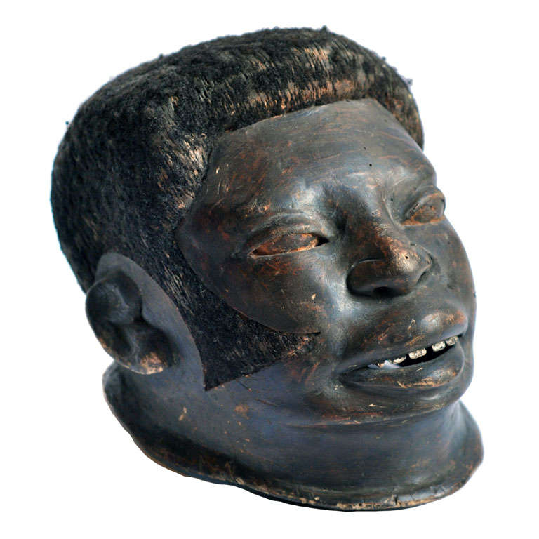 African Art- Makonde Mapiko Ceremonial Helmet Mask For Sale at 1stDibs