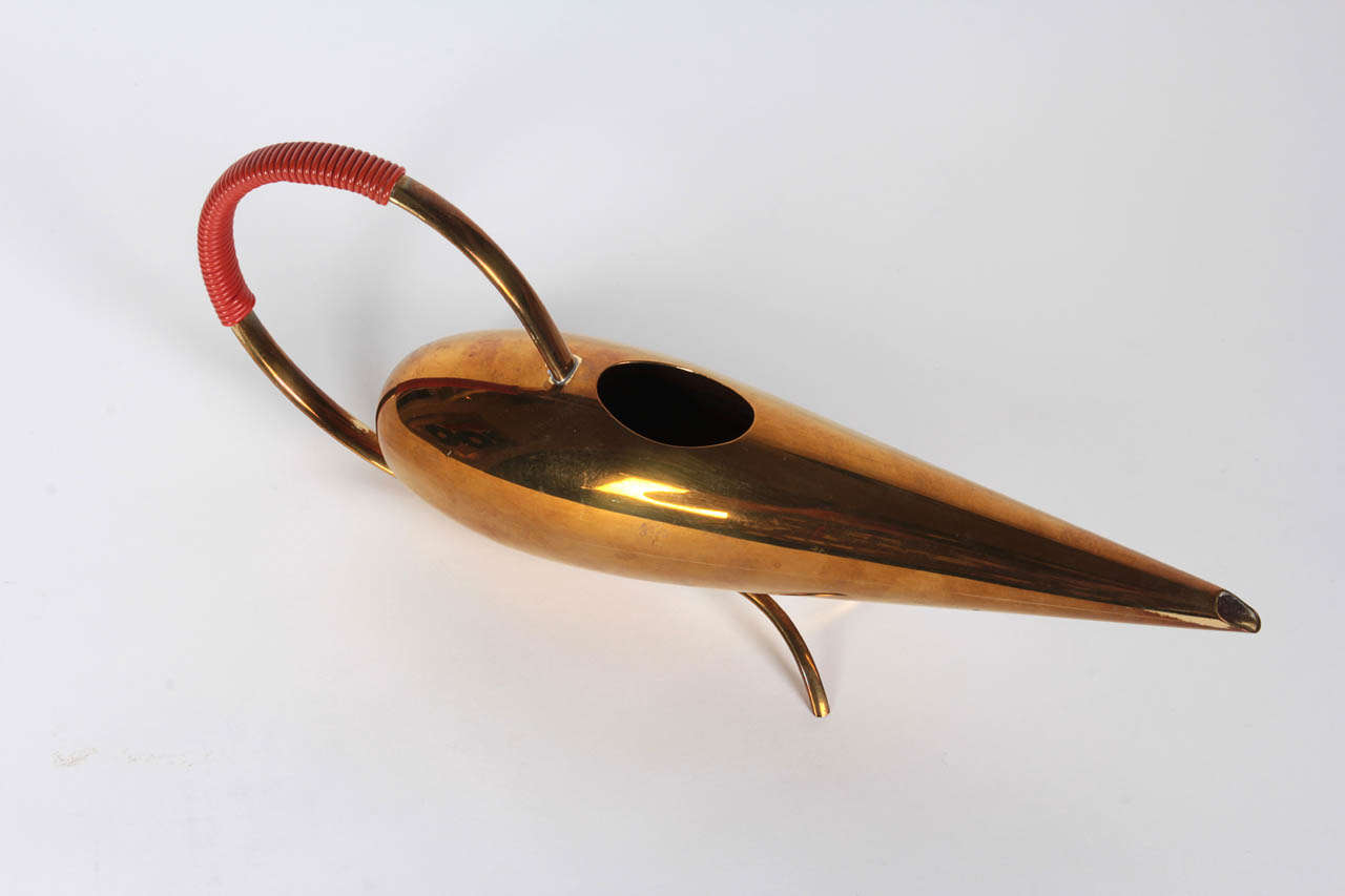 WMF Günter Kupetz Germany Streamlined Brass Water Pitcher, circa 1954 ...