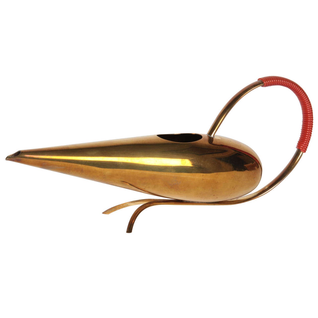 WMF Günter Kupetz Germany Streamlined Brass Water Pitcher, circa 1954 ...