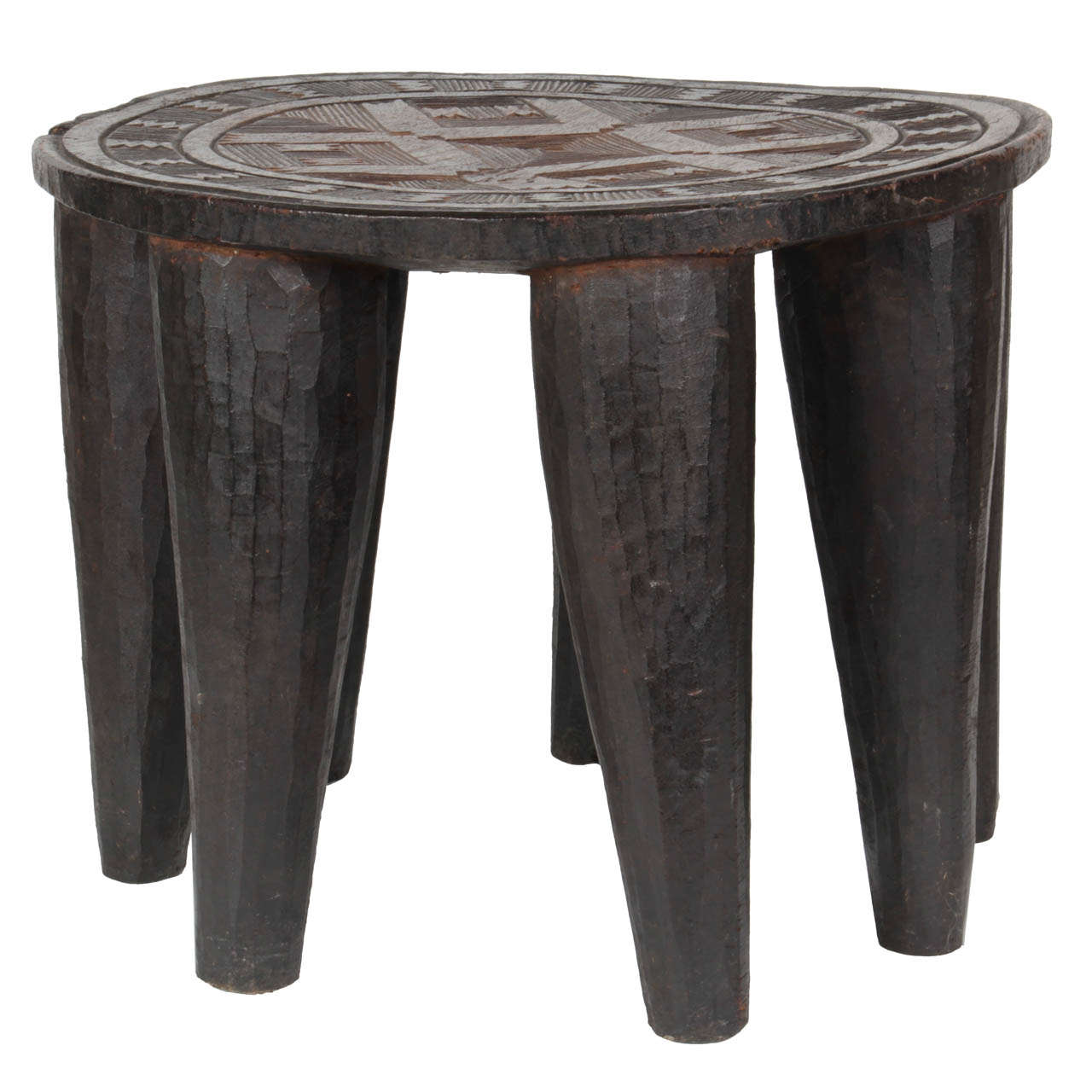 African Tribal Nupe stool For Sale at 1stDibs