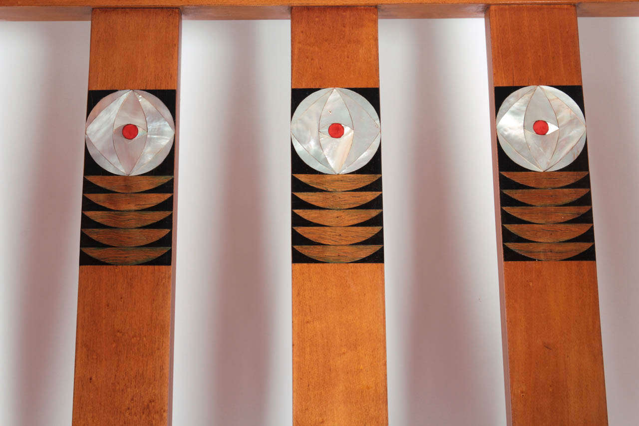 Vienna Kunstschau, 1908 Pair of Secession Armchairs by Fanny Harlfinger ...