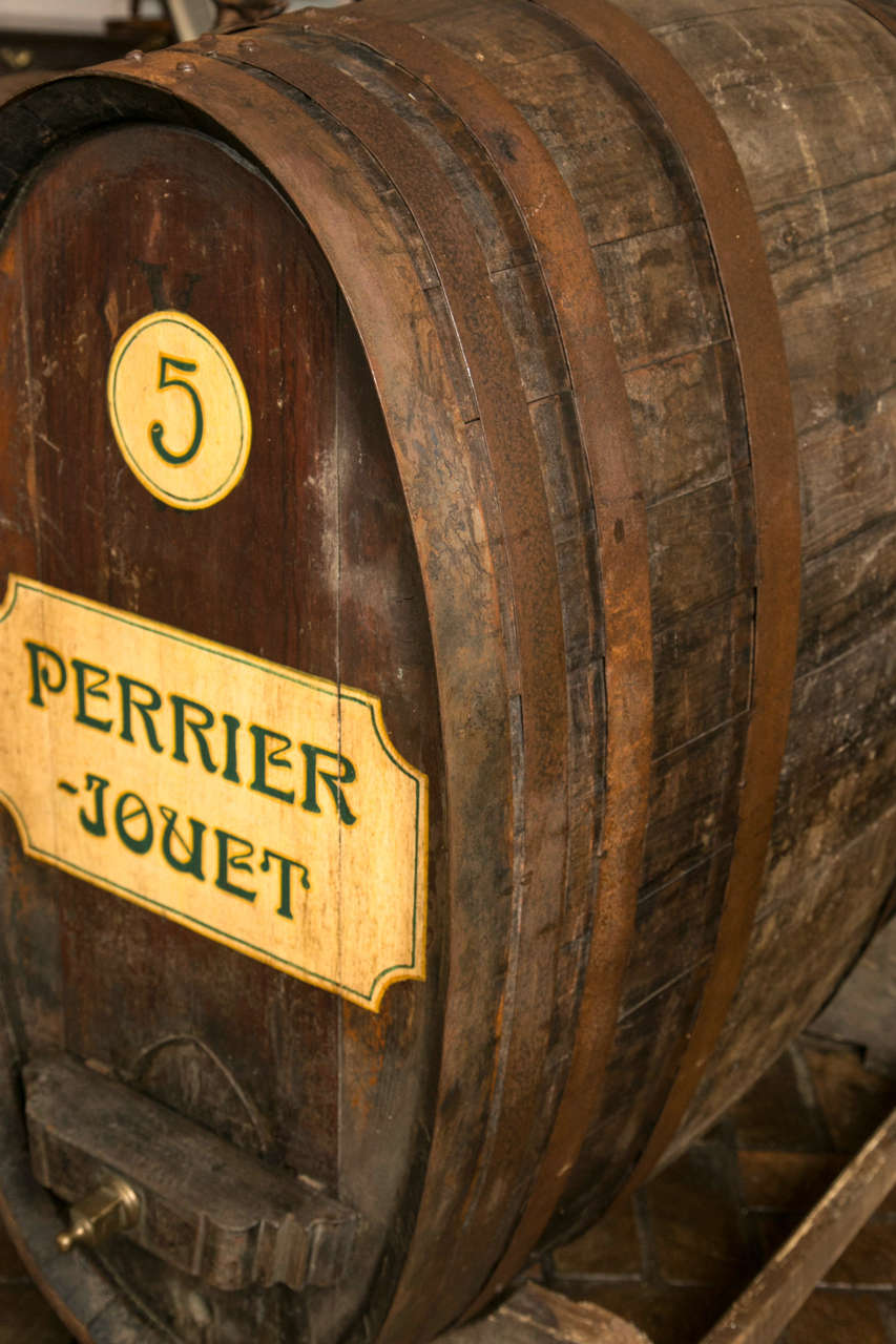 Antique Oval Wine Barrel at 1stDibs | antique wine barrels, oval wine ...